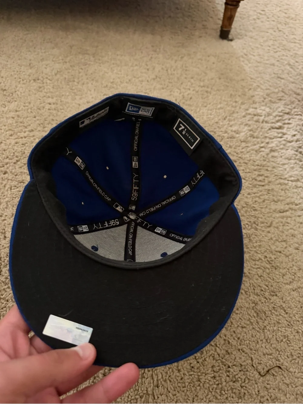 Accessories | Kansas City Kc Blue Fitted Baseball Cap | Poshmark
